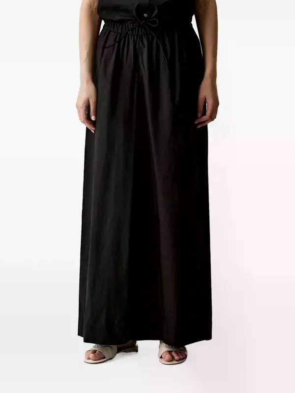 BENETTON Elasticated-waist Palazzo Pants - Black
