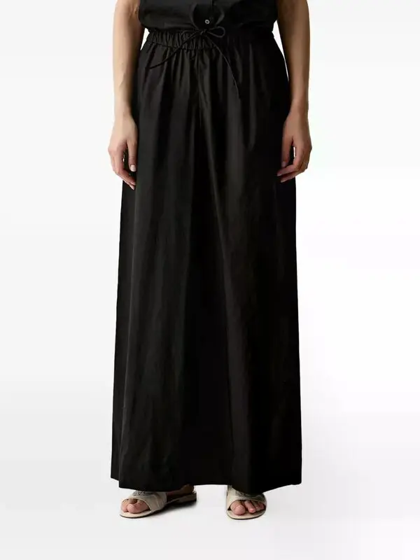 BENETTON Elasticated-waist Palazzo Pants - Black
