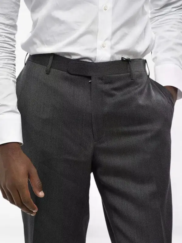 Corneliani Flat-front Wool Trousers