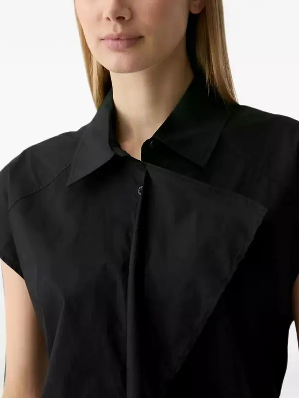 BENETTON Sleeveless Midi Shirt Dress With Tie Belt