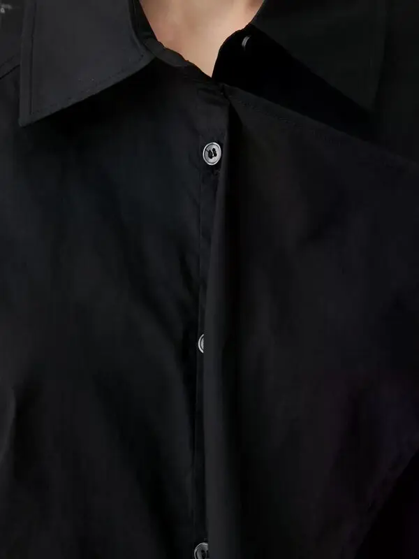 BENETTON Sleeveless Midi Shirt Dress With Tie Belt