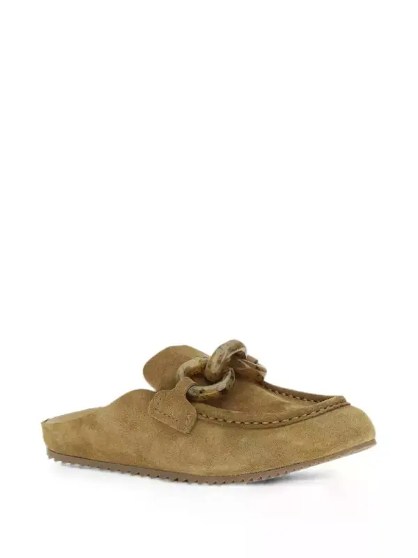 PEDRO GARCIA Bilma Chain-link Suede Mules