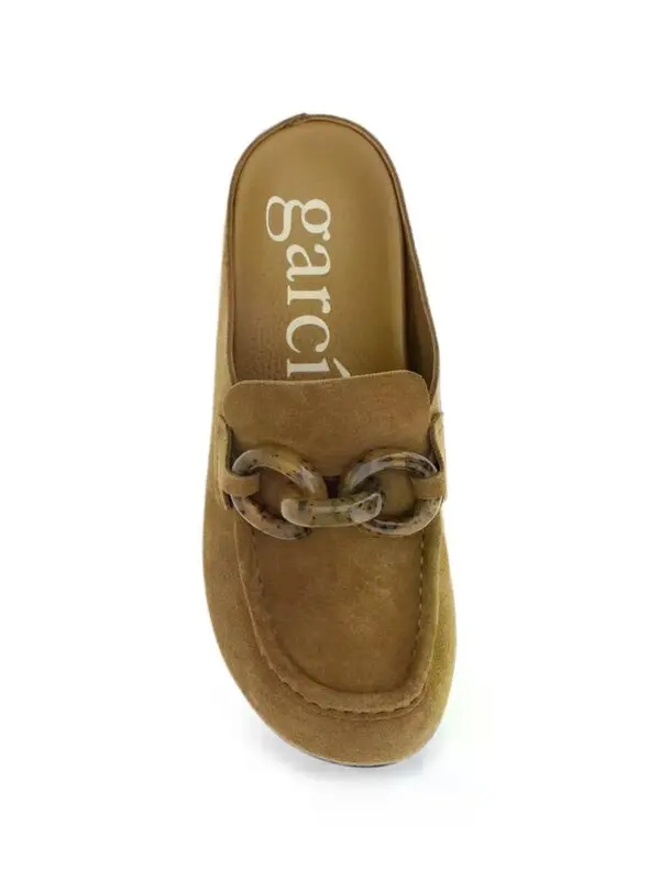 PEDRO GARCIA Bilma Chain-link Suede Mules