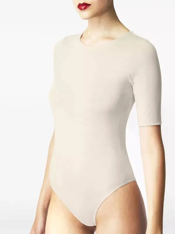 Wolford Bahamas Short-sleeved Bodysuit - Neutrals