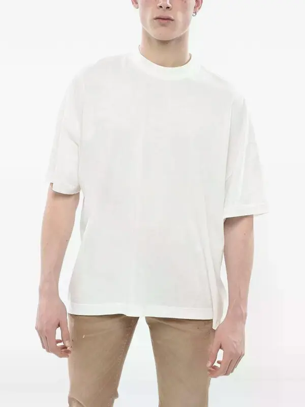 BONSAI Back-print Crew-neck T-shirt - White