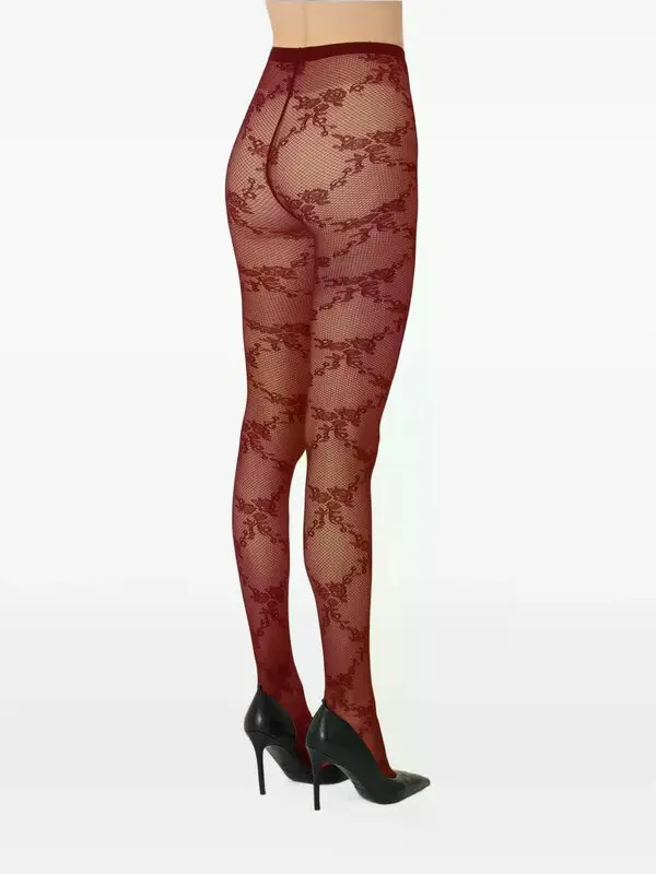 Wolford Floral-lace Net Tights