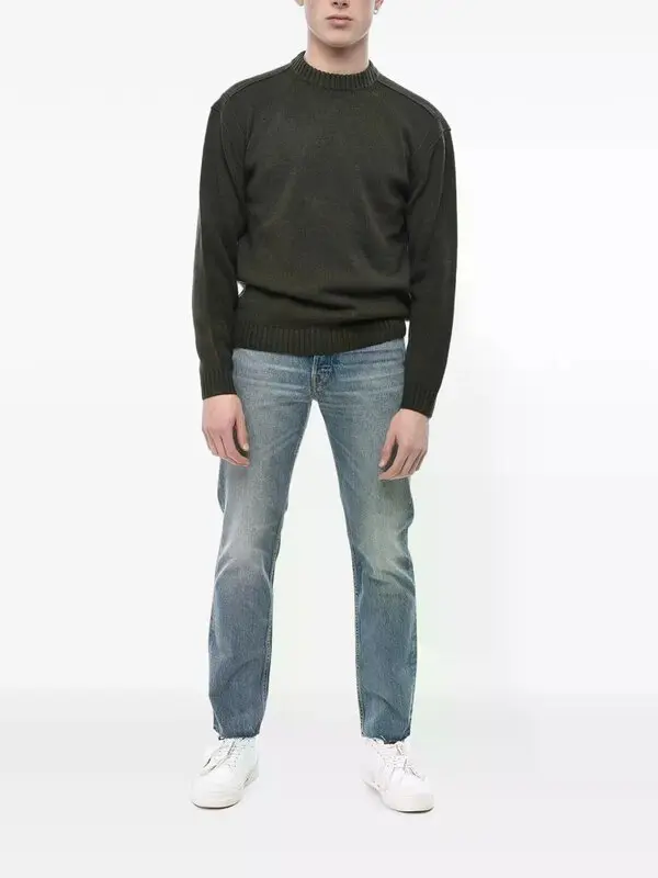 PAOLO PECORA Heavy-weight Crew-neck Sweater - Green