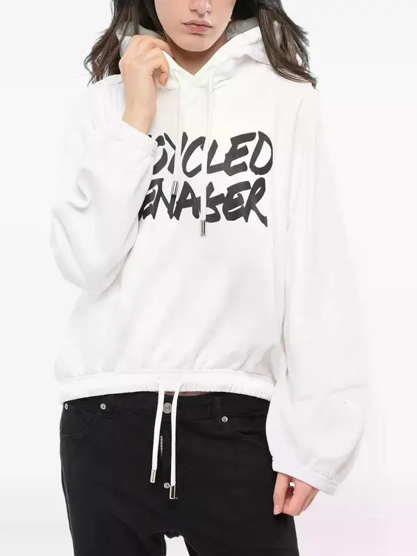 Dsquared2 Onion Logo-print Drawstring Hoodie - White