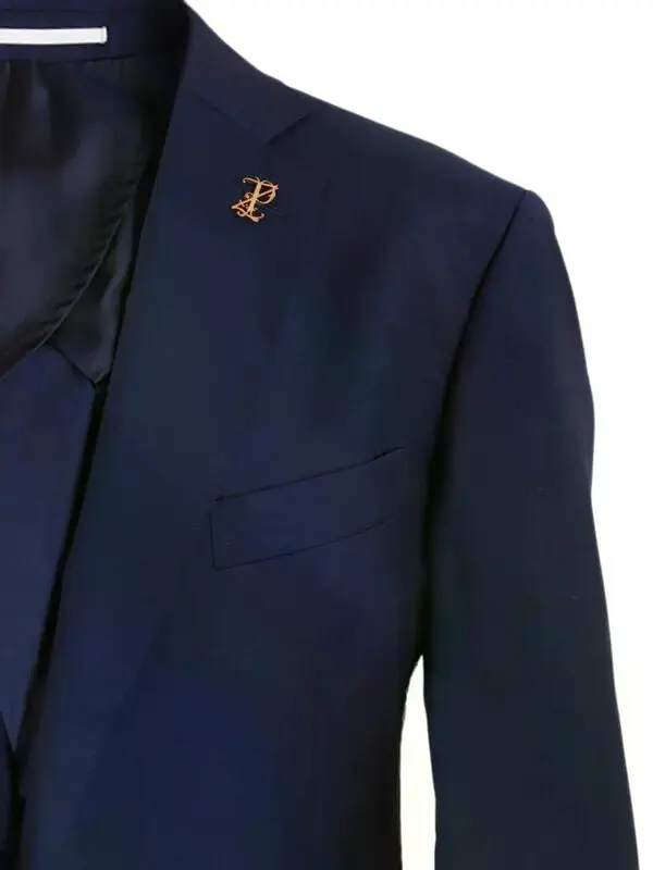 Pal Zileri Logo-plaque Single-breasted Blazer