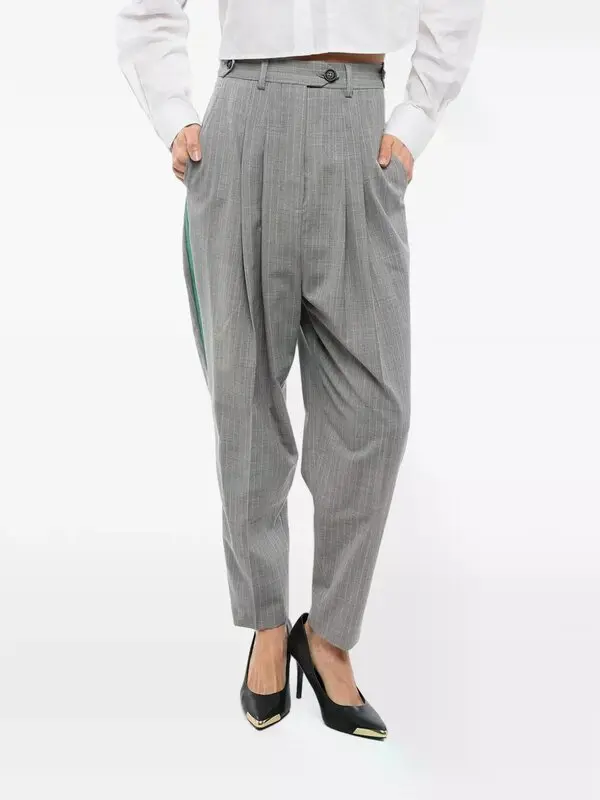 John Richmond Pinstripe-pattern Pleated Trousers