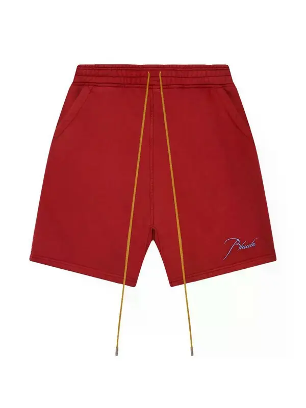 Rhude Classique Logo-print Shorts - Red