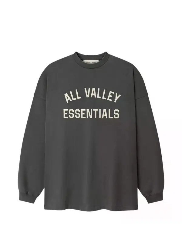 Fear Of God Merch Logo-print Long-sleeve T-shirt - Grey