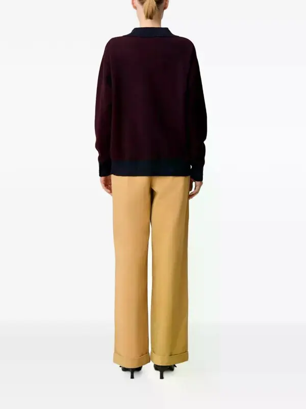 Claudie Pierlot Logo-patch V-neck Sweater