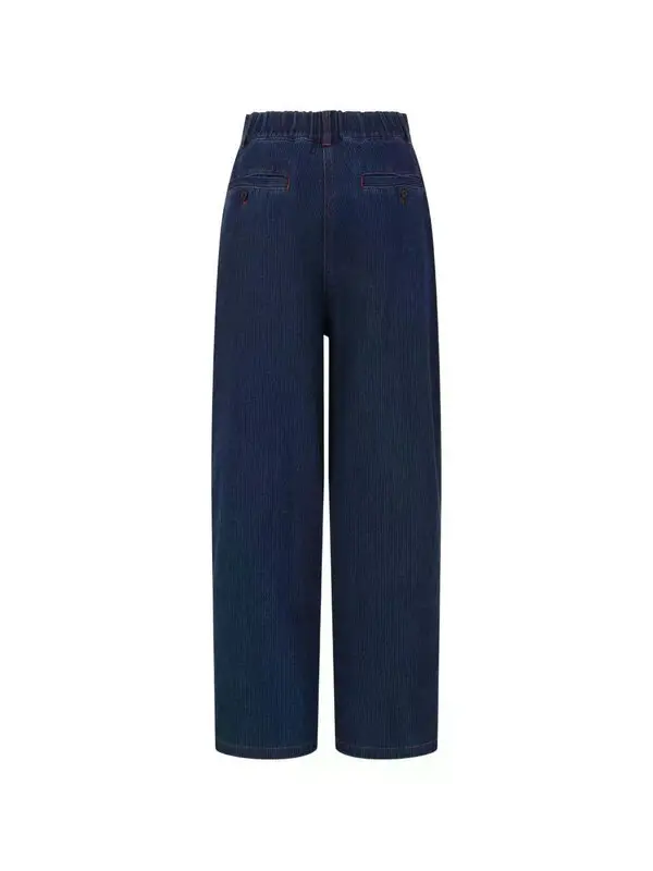 STUDIO TOMBOY Corduroy Pleated Trousers - Blue
