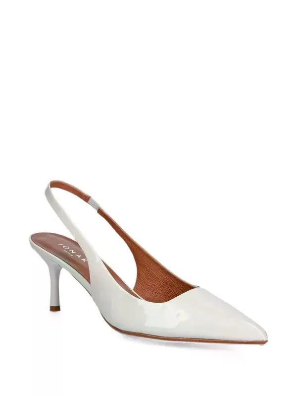 JONAK PARIS Diamantine Pointed-toe Slingback Pumps