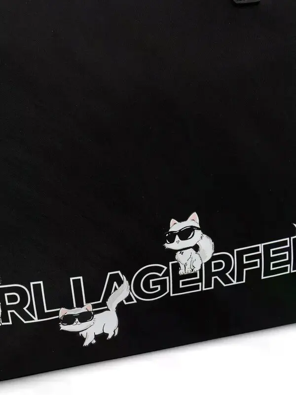 Karl Lagerfeld Logo-print Tote Bag - Black