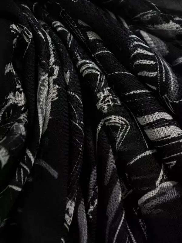 Karl Lagerfeld Maison De Karl Frayed Scarf