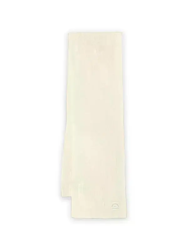 Karl Lagerfeld Logo-patch Ribbed Scarf
