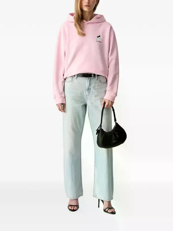 Karl Lagerfeld Choupette-print Hoodie - Pink
