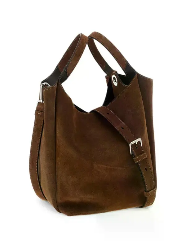 TOD'S Suede Butcket Bag - Brown