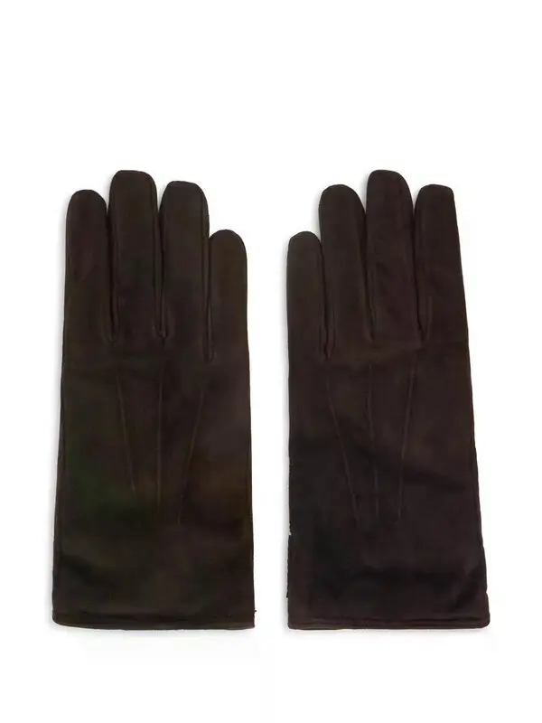 MOORER Press-stud Gloves - Brown