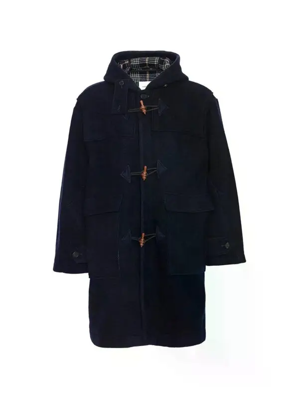 Henrik Vibskov Duffle Toggle-fastening Coat - Blue