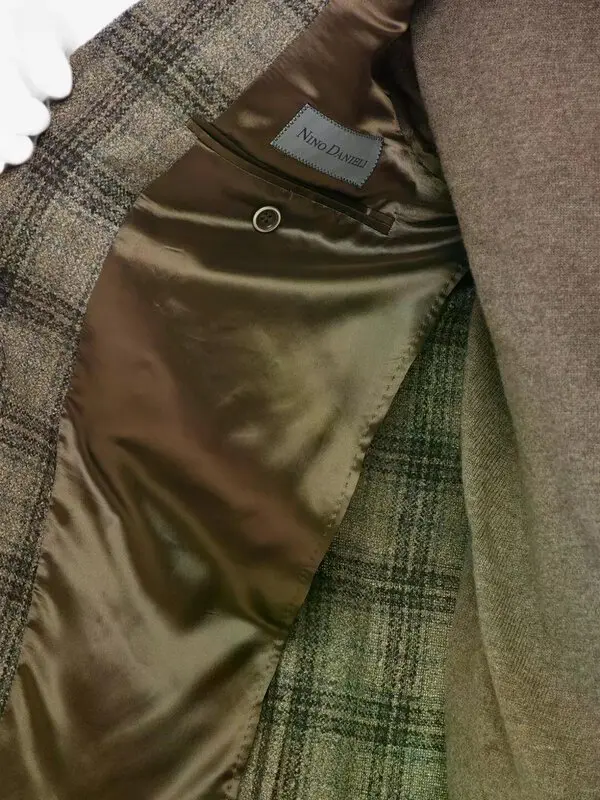 Corneliani District Check Long-sleeve Blazer