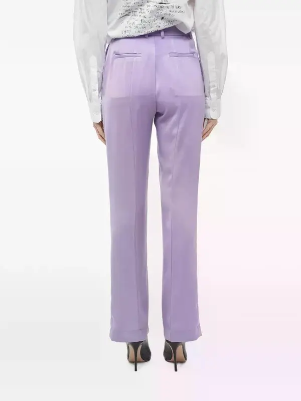 HEBE STUDIO Satin Straight Pants