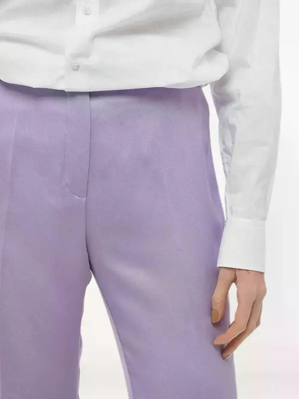 HEBE STUDIO Satin Straight Pants