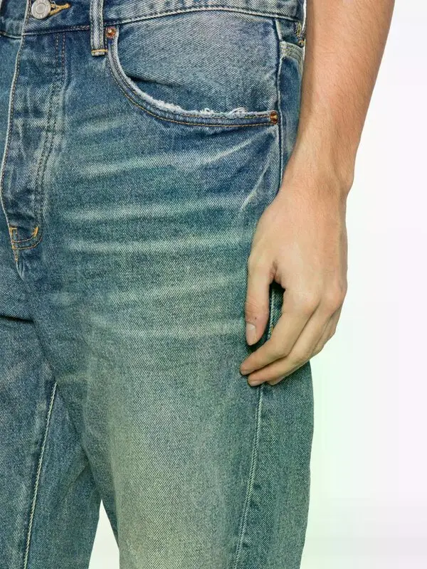 PURPLE BRAND Vintage Knee Slit Jeans - Blue