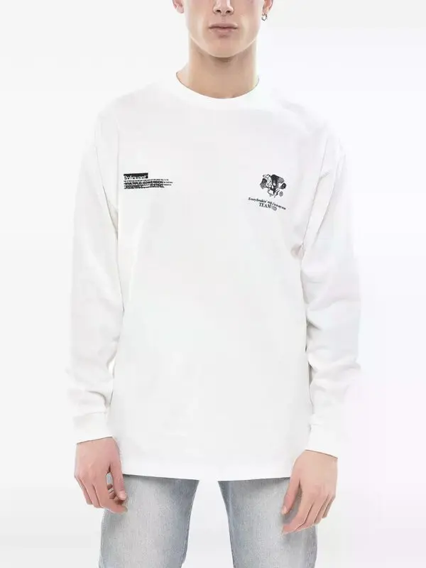 CHILDREN OF THE DISCORDANCE Contrast-print Crew-neck T-shirt - White