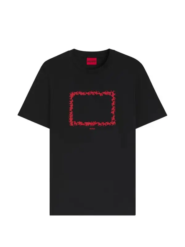 BOSS Duhorse Horse-print T-shirt - Black