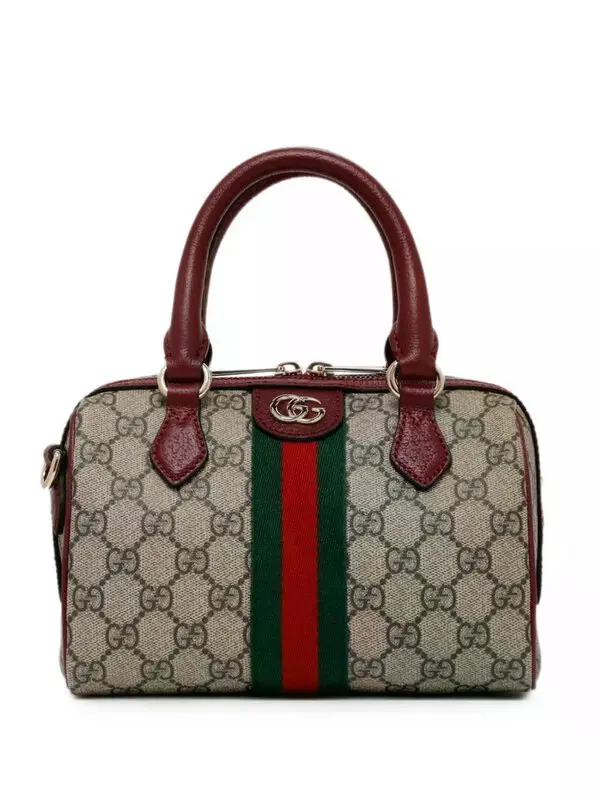 Gucci Small Ophidia Web-stripe Tote Bag - Neutrals