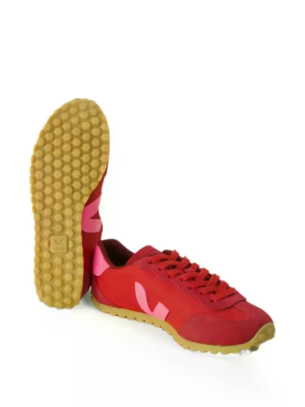 VEJA Gt Suede-panelled Logo-patch Sneakers - Red
