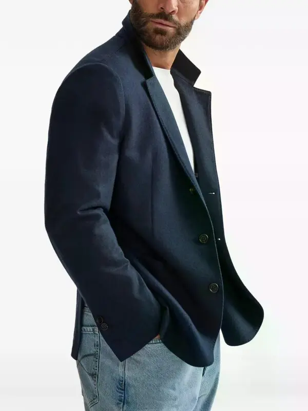 Brunello Cucinelli Cashmere Jersey Blazer With Patch Pockets