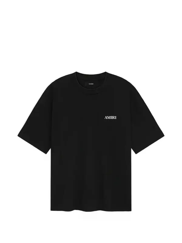 Amiri Logo-print Short-sleeve T-shirt - Black