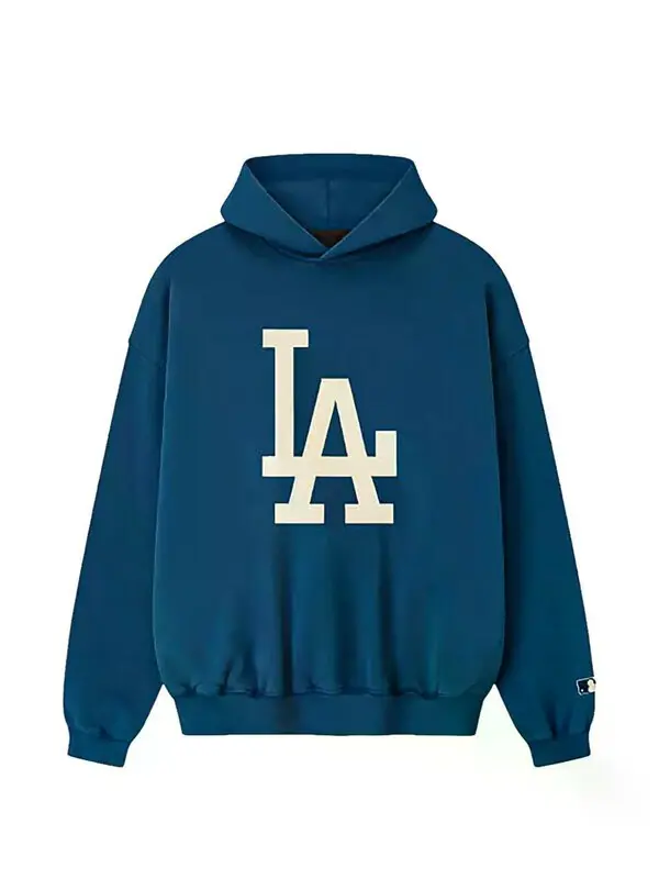 Fear Of God Dodgers Logo-print Hoodie - Blue