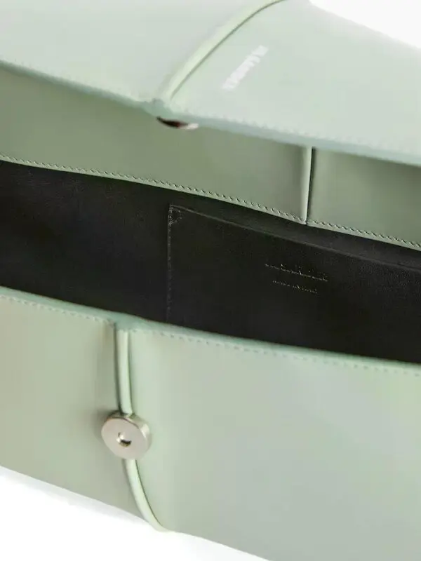 JIL SANDER Linea Piping Leather Shoulder Bag - Blue