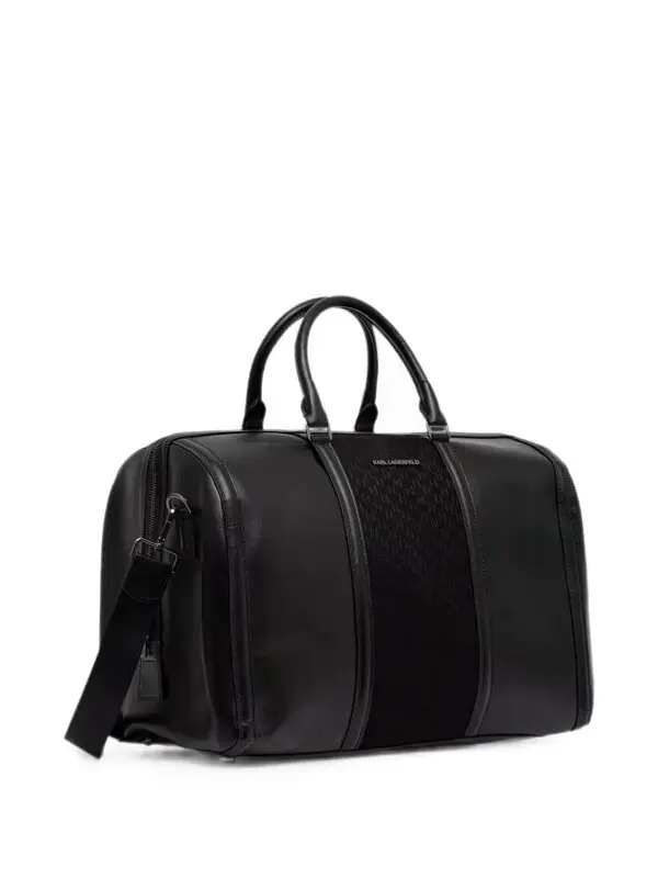 Karl Lagerfeld Monogram-pattern Logo-plaque Holdall