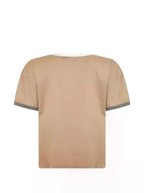 MOORER Logo-print Panelled T-shirt