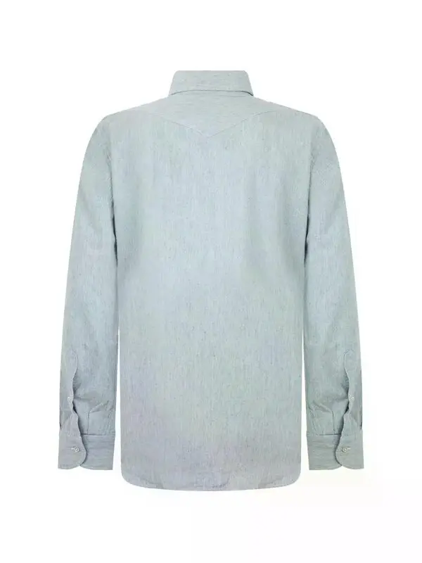 MOORER Spread-collar Shirt