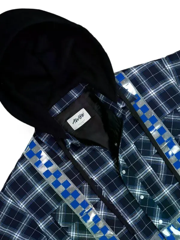 AWGE Check-pattern Reflective-detail Jacket