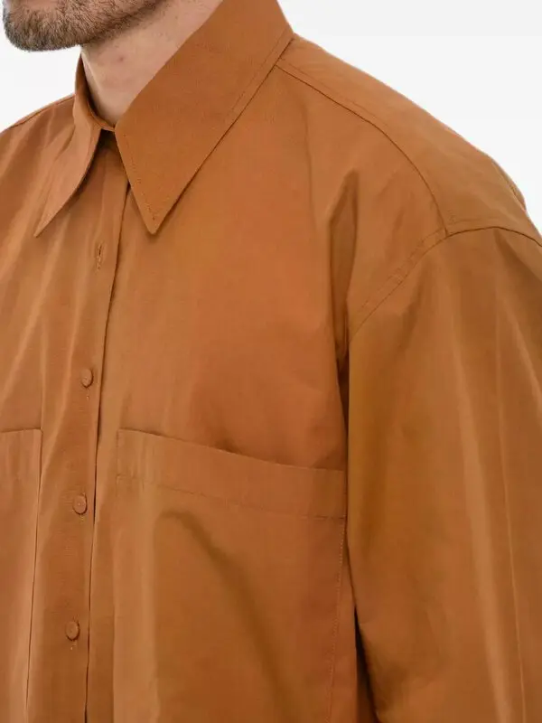 RAMAEL Italian-collar Cotton Shirt