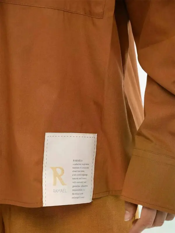 RAMAEL Italian-collar Cotton Shirt