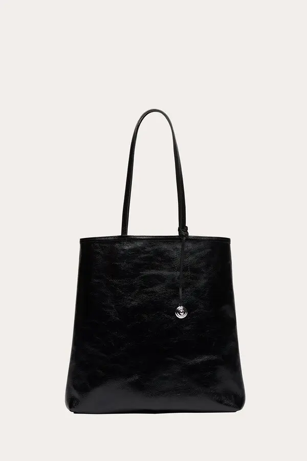 LIFFNER Paper Tote Glossy - Black