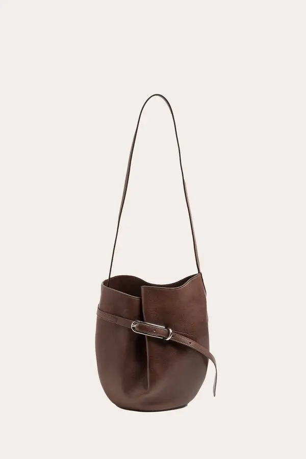 LIFFNER Belted Bucket Bag - Brown