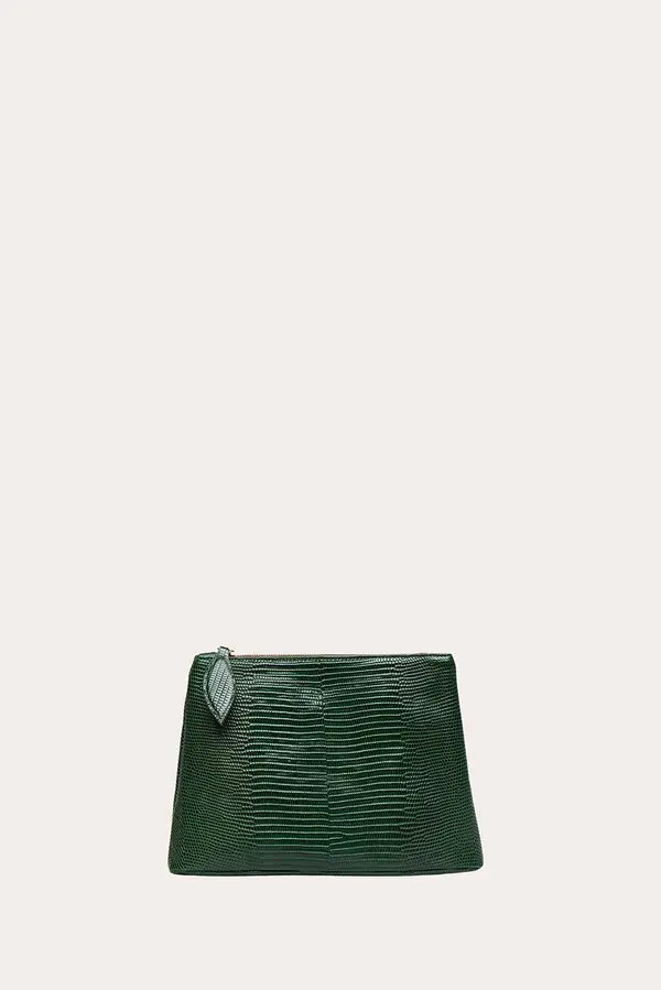 LIFFNER Emerald Lizard Clutch - Green