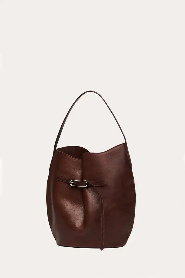 LIFFNER Belted Bucket Bag Large Dark