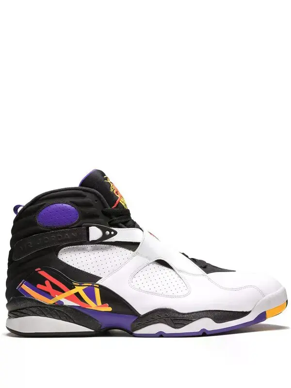 JORDAN Air 8 Retro Three-peat Sneakers - White