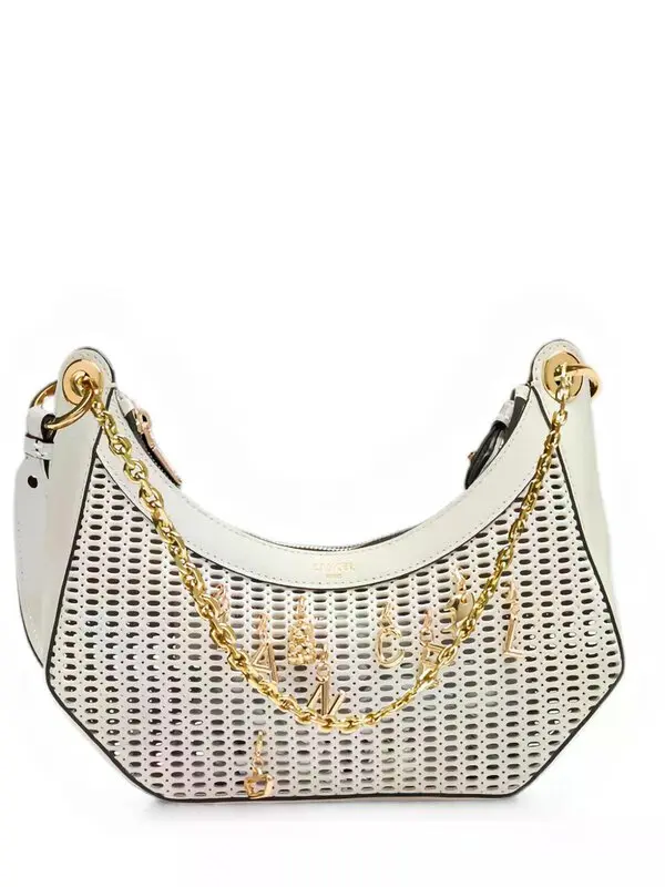 LANCEL M Croisette Perforated Logo-charm Shoulder Bag